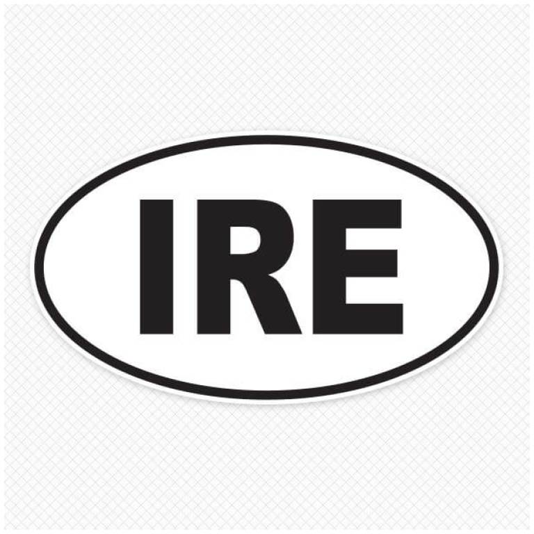 IRE Oval Car Decal – Brits R U.S.