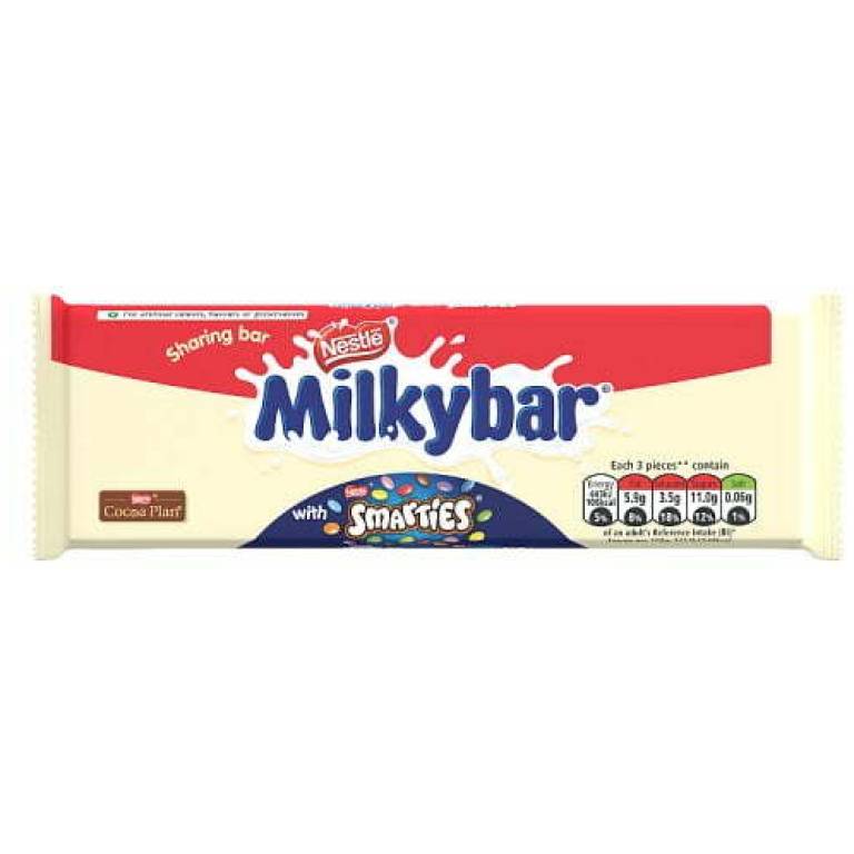 Nestlé Milkybar Smarties Chocolate Sharing Block 90g – Brits R U.S.