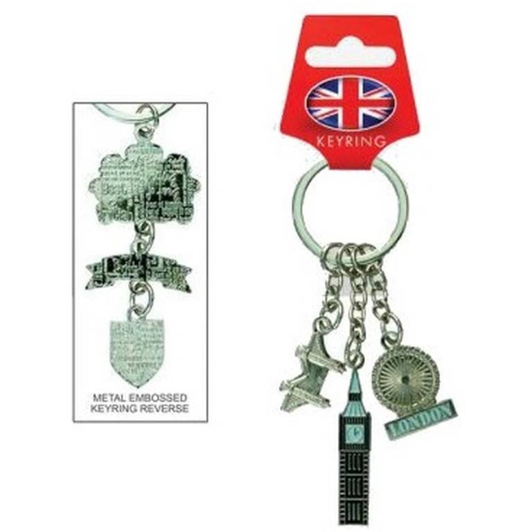 Keyring - Big Ben London Eye Tower Bridge Metal Keyring – Brits R U.S.