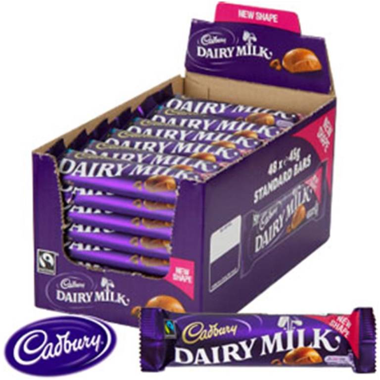 Cadbury Dairy Milk Standard 48 x 45g – Brits R U.S.