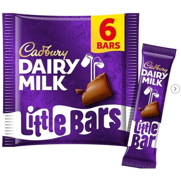Cadbury Dairy Milk Little Bars 6 Pack - 6 x 18g – Brits R U.S.