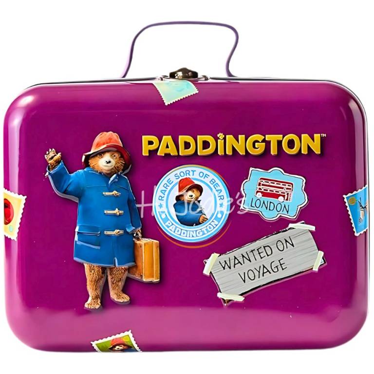 Paddington Bear - Orange Chocolate Marmalade Cookies Suitcase Tin ...
